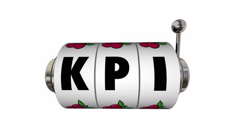 Kpi Key Performance Indicators Slot Machine Stock Footage Video (100% ...