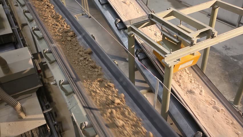conveyor belt on industry ceramic factory Stock Footage Video (100% ...