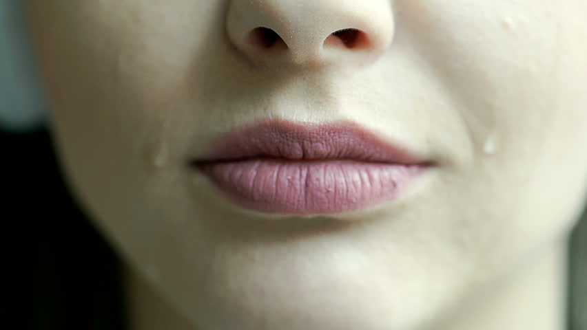 tears falling down on girl's face Stock Footage Video (100% Royalty ...