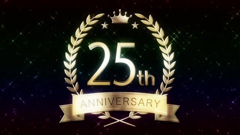 25th Silver Anniversary Logo Ring Ribbon Stock Vector (Royalty Free ...