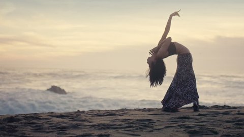 Attractive Asian Woman Dancing Slow Motion Stock Footage Video (100% ...