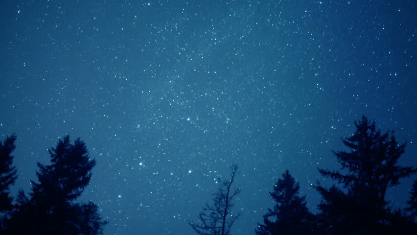 Stars Sky Turning Space Astrophotography Stock Footage Video (100% ...