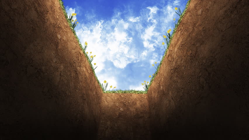 pov being lowered into grave 1080 Stock Footage Video (100% Royalty ...