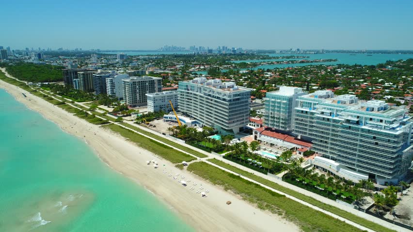 Surfside, Miami Beach, Usa - Stock Footage Video (100% Royalty-free ...