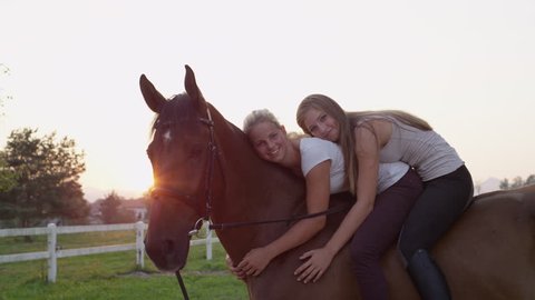 Girl riding horse bareback Stock Video Footage - 4K and HD Video Clips ...