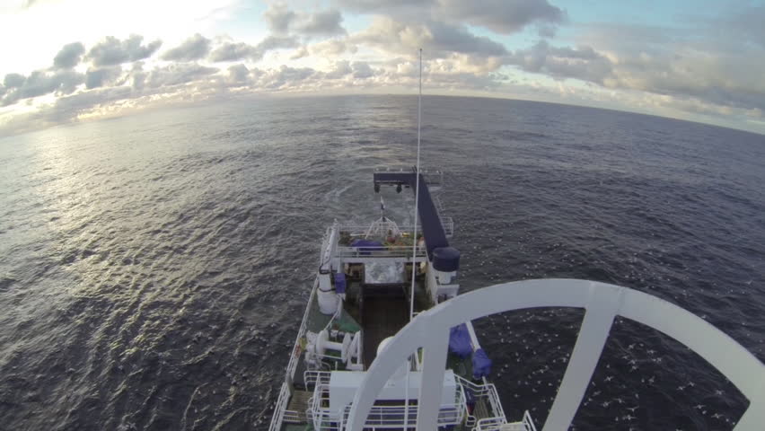 top view fishing trawler sunny stern Stock Footage Video (100% Royalty ...