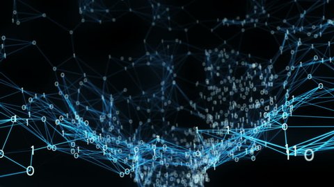 Digital Binary Data Plexus Funnel Swirl Stock Footage Video (100% Royalty-free) 27005281 ...