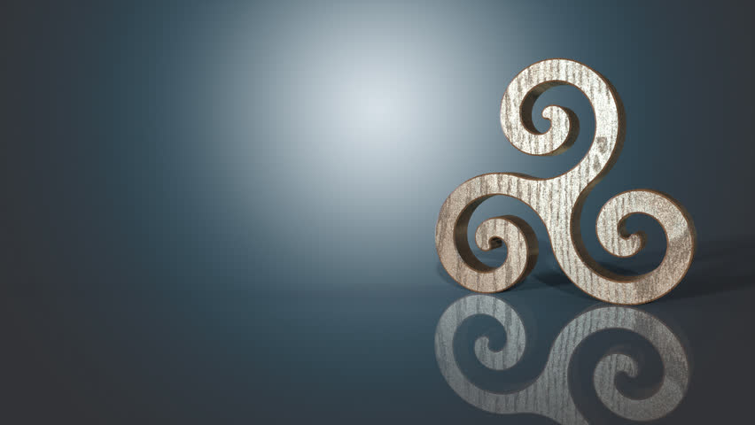 Triskel - 3d Animation Stock-video (100 % royaltyfri) 27016636 ...