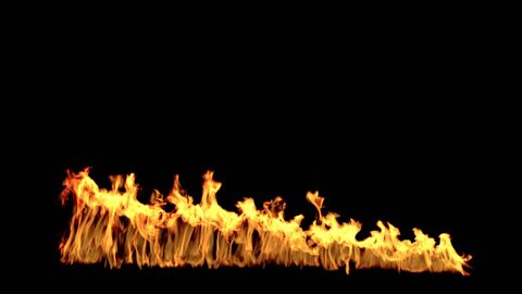 Inferno Fire Wall Slow Motion Seamless Stock Footage Video (100% ...