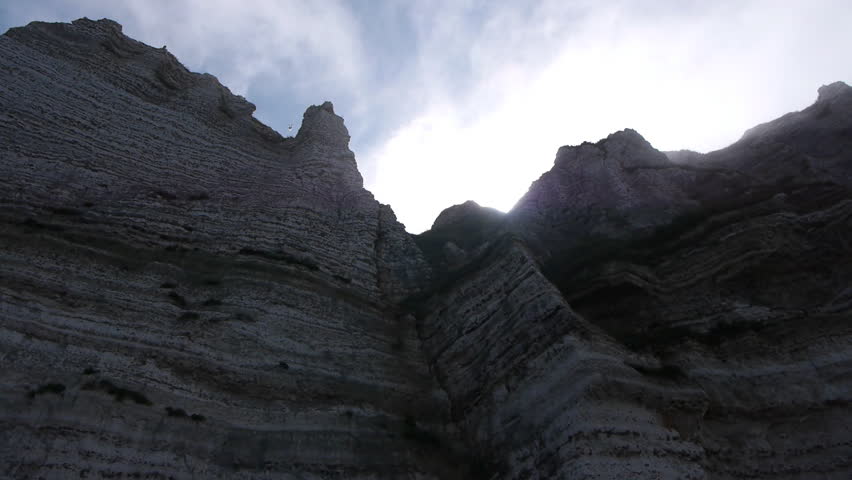 Steep Cliffs in Front of Stock Footage Video (100% Royalty-free ...