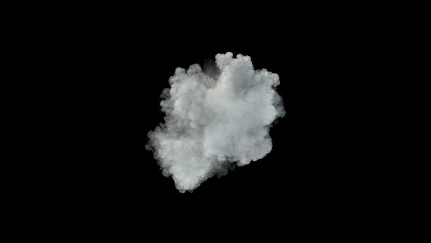 Middle Size Smoke Puff Dust Puff Stock Footage Video (100% Royalty-free ...