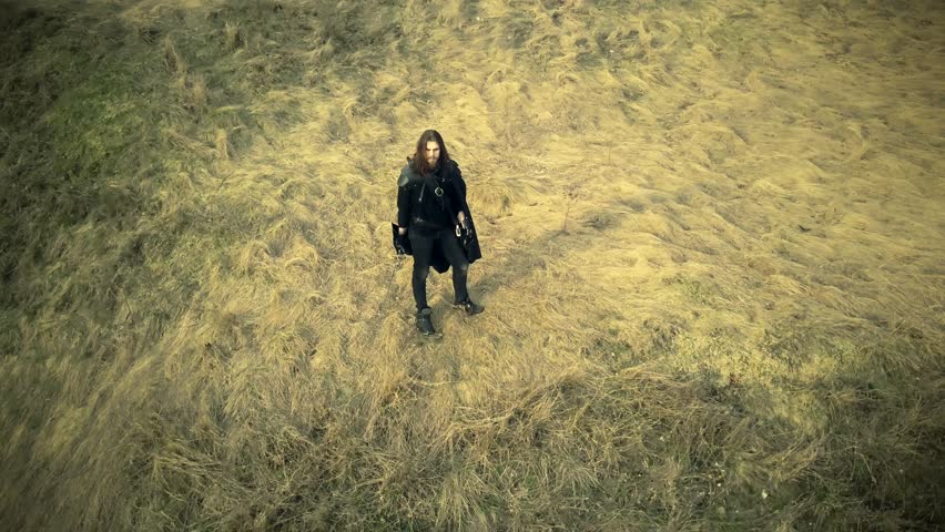 Bearded Man Dressed in Assassins Stock Footage Video (100% Royalty-free ...