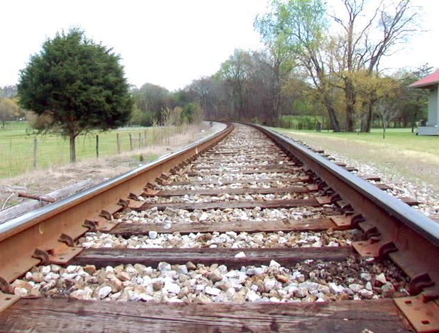 Train Tracks Go On Forever Stock Footage Video (100% Royalty-free ...