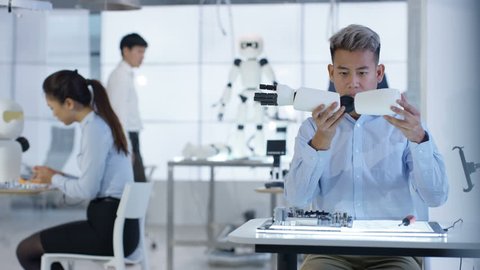 4k Technical Design Team Working On Stock Footage Video (100% Royalty ...