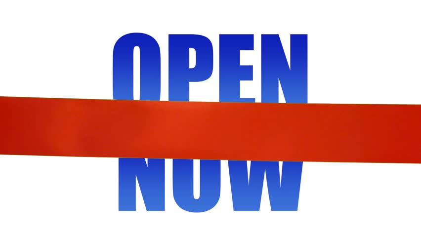 Open Now Concept with Cutting Stock Footage Video (100% Royalty-free ...
