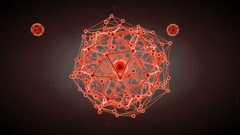 Cybernetic Cell Organic Blood Style Animation Stock Footage Video (100% ...