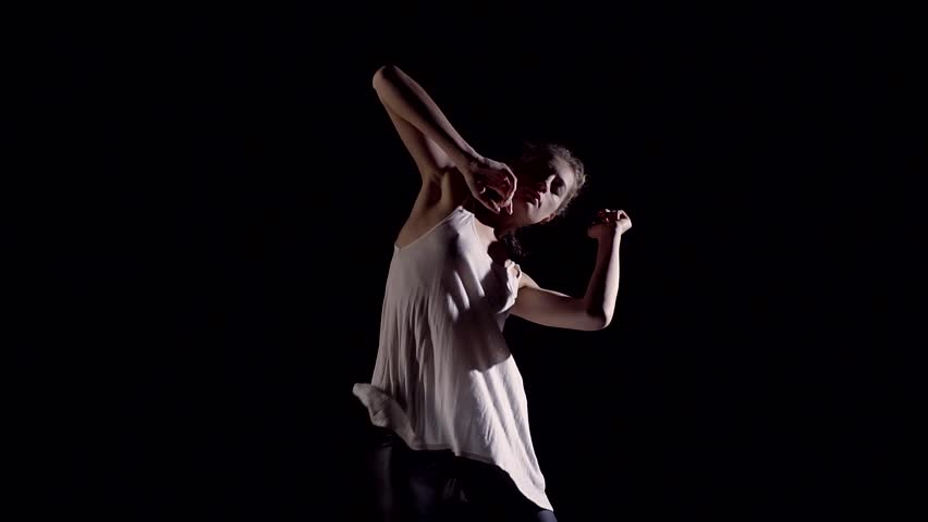 Artistic Dance Young Seductive Girl Stock Footage Video (100% Royalty ...