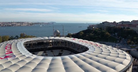Aerial View Bjk Stadium Istanbul Stock Footage Video (100% Royalty-free ...