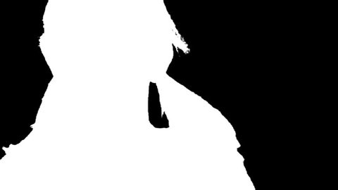 santa sleigh flies front alpha matte Stock Footage Video (100% Royalty ...