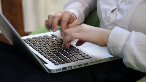 Side View Businessman Typing Some Important Stock Footage Video (100% ...