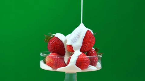 4k Green Screen Strawberries Macro Closeup Stock Footage Video (100% ...