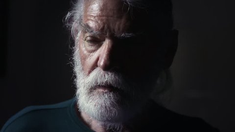 Sad Depressed Old Man Pointing Gun Stock Footage Video (100% Royalty ...