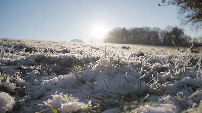 cold winter morning british countryside Stock Footage Video (100% ...