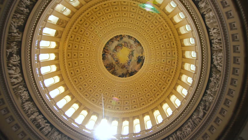 Us Capitol Building Inside, Dome Stock Footage Video (100% Royalty-free ...