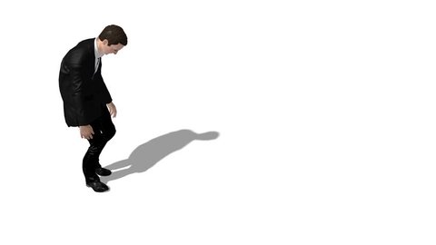 Business Man Sad Walk 3d Animation Stock Footage Video (100% Royalty ...