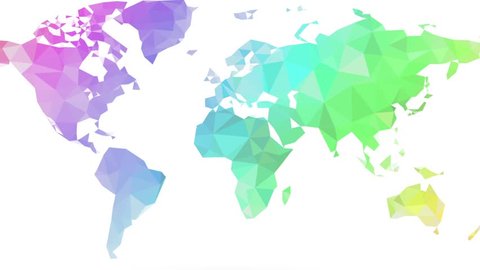 Movie Cubism Form World Map Stock Footage Video (100% Royalty-free ...