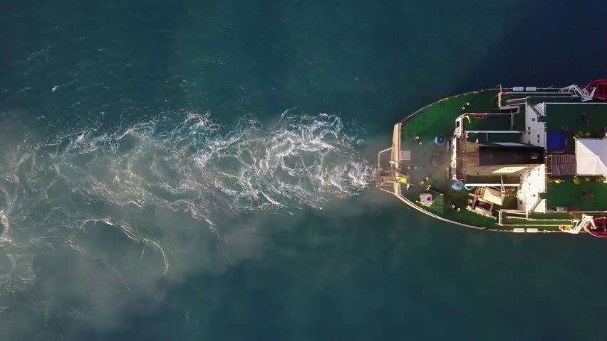 suction dredger ship on deep water Stock Footage Video (100% Royalty ...