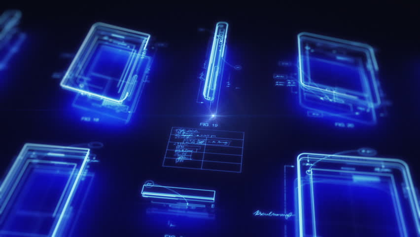 mobile computing devices design concept Stock Footage Video (100% ...