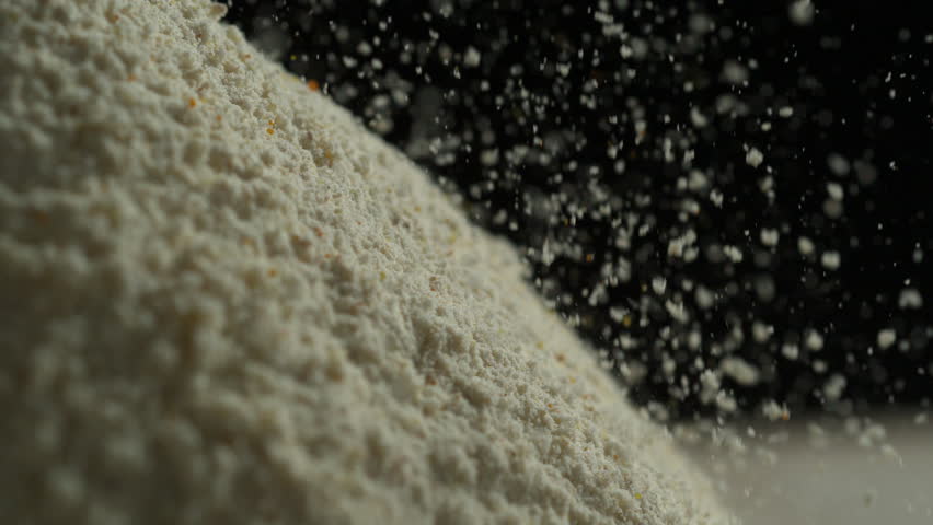 Flour Particles Falling On a Stock Footage Video (100% Royalty-free ...