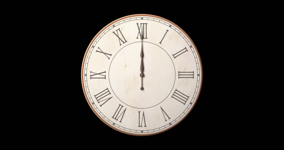 vintage victorian clock animation seamless loop Stock Footage Video ...