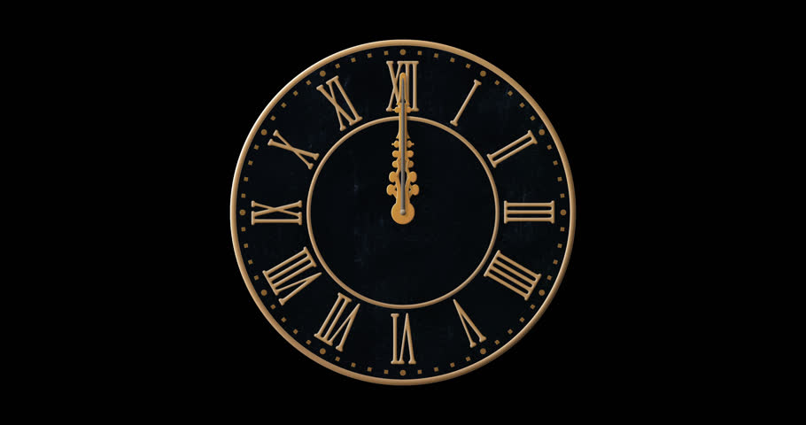 Vintage Victorian Clock Animation, Seamless Stock Footage Video (100% ...
