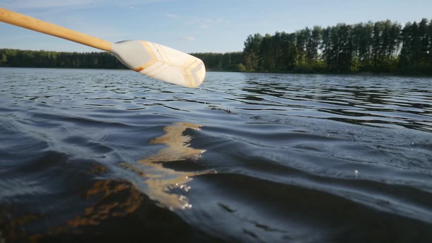 handpainted boho style old wooden oar Stock Footage Video (100% Royalty ...