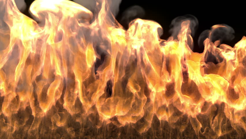 fire transition 3d animation alpha-matte Stock Footage Video (100% ...