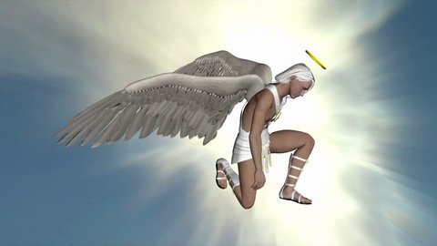 Marble Statue Beautiful Angel Isolated On Stock Photo (Edit Now) 90848615