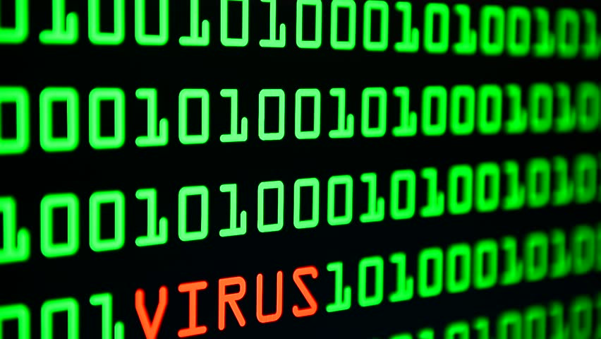 "virus" On Screen című (100% jogdíjmentes) stockvideó 27460450 ...