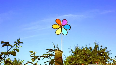 Multicolored Weather Vane Propeller Outdoors Stock Footage Video (100% ...