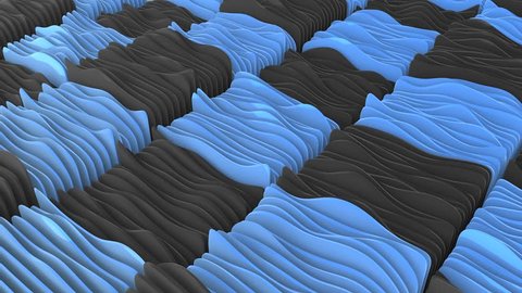 Abstract Wavy Shapes Animation 3d Rendering Stock Footage Video (100% ...