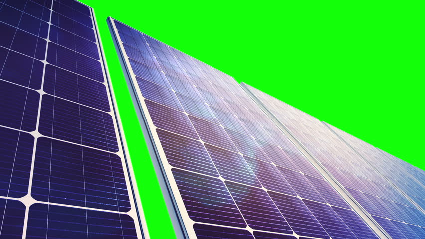 Solar Panels Panorama (loop On Stock Footage Video (100% Royalty-free ...
