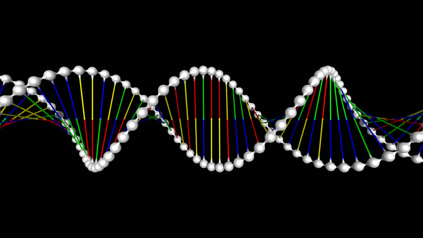 Dna Spiral Rotating and Changing Stock Footage Video (100% Royalty-free ...