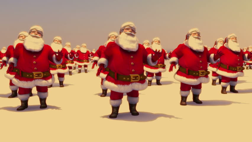 Santas Dancing Stock Footage Video (100% Royalty-free) 2756684 ...