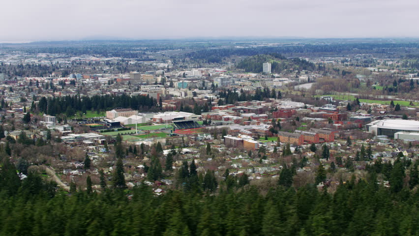 aerial view eugene oregon Stock Footage Video (100% Royalty-free ...
