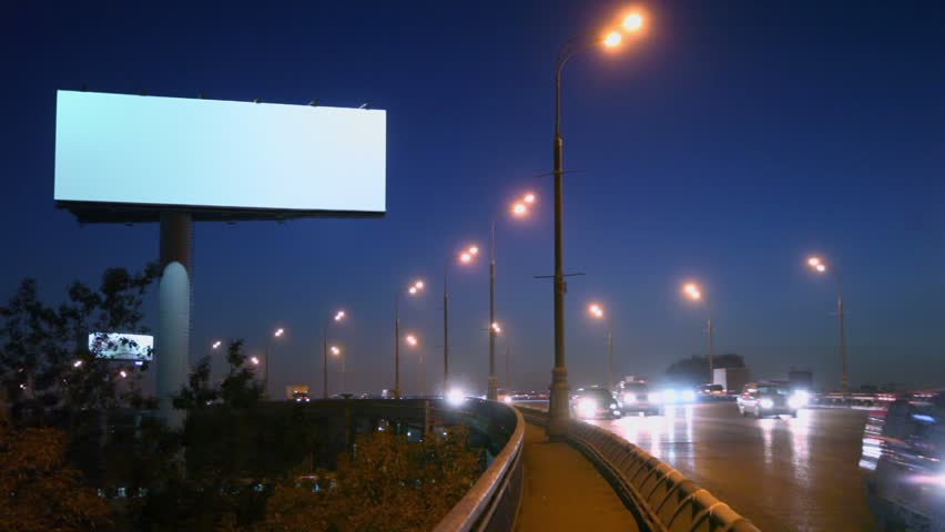 Cars Rid By Highway Empty Advertising: stockbeeldmateriaal en -video's ...