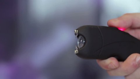 Smal Electroshock Selfdefense Device Stock Footage Video (100% Royalty ...