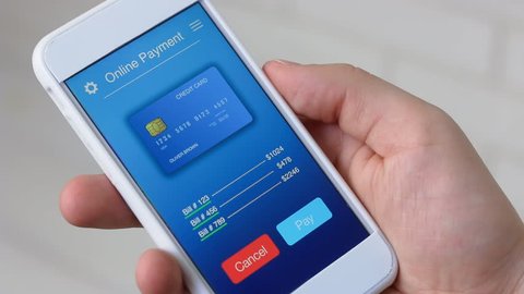 Pay Online Vector Illustration Phone Credit Stock Vector (Royalty Free ...