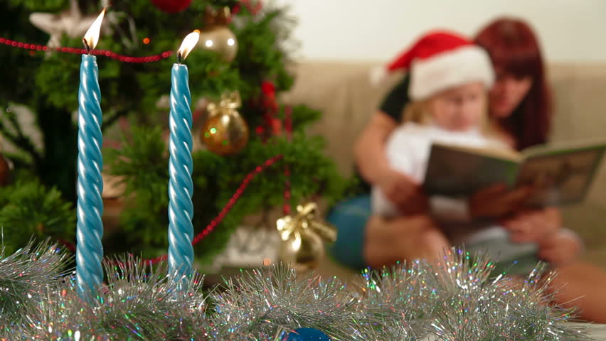 reading christmas story Stock Footage Video (100% Royalty-free) 2765834 ...
