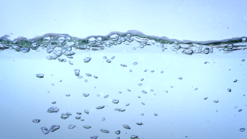 water bubbles rising depths slow motion Stock Footage Video (100% ...